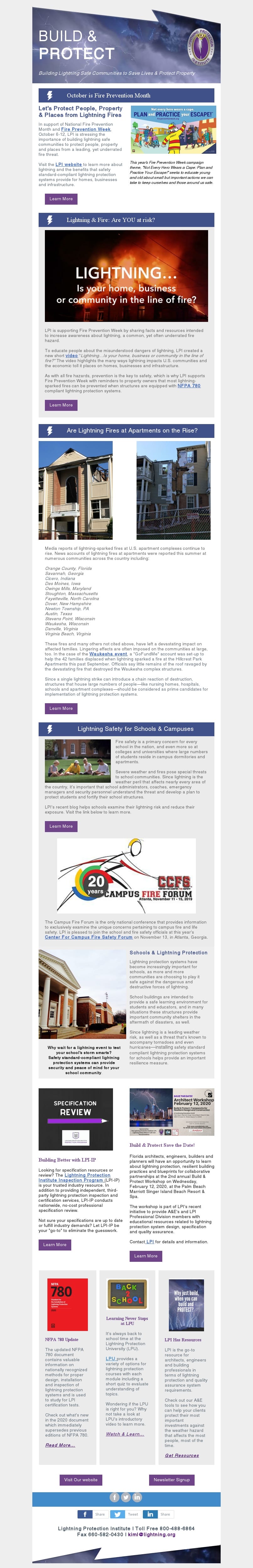 Build & Protect Newsletter: October is Fire Prevention Month ...